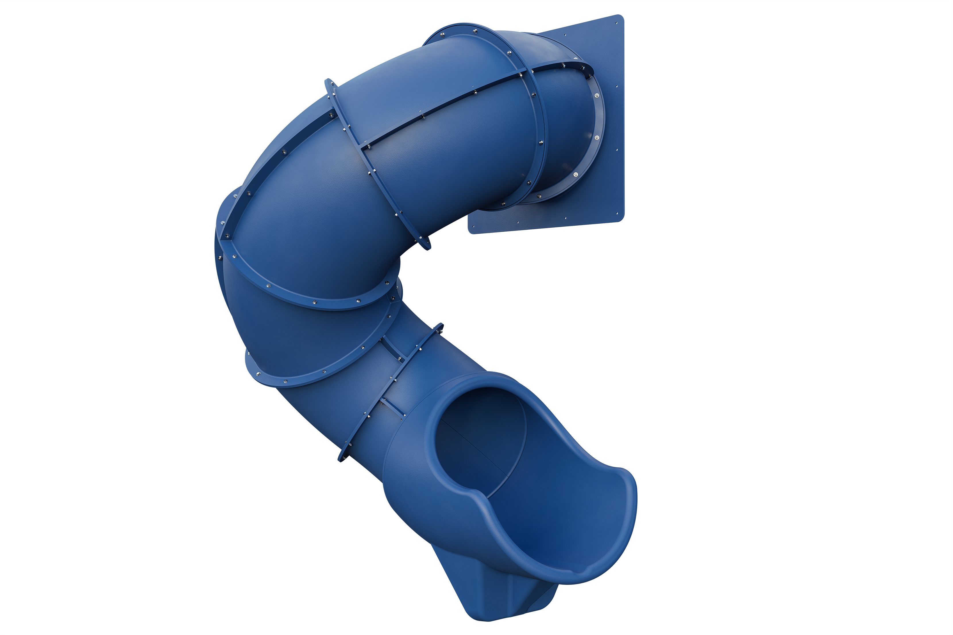 Turbo Twister Slide | TUSK Strong℠ Playset Slide - Blue / 6' - Tusk Molding