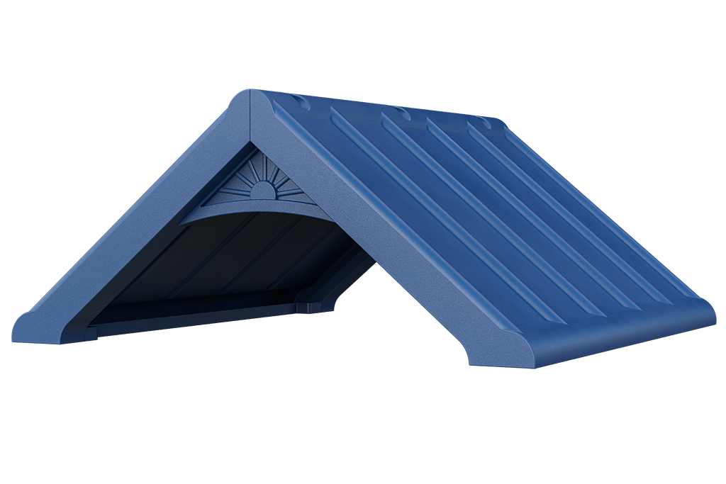 Gable Roof | TUSK Protection℠ Playset Roof - Blue - Tusk Molding