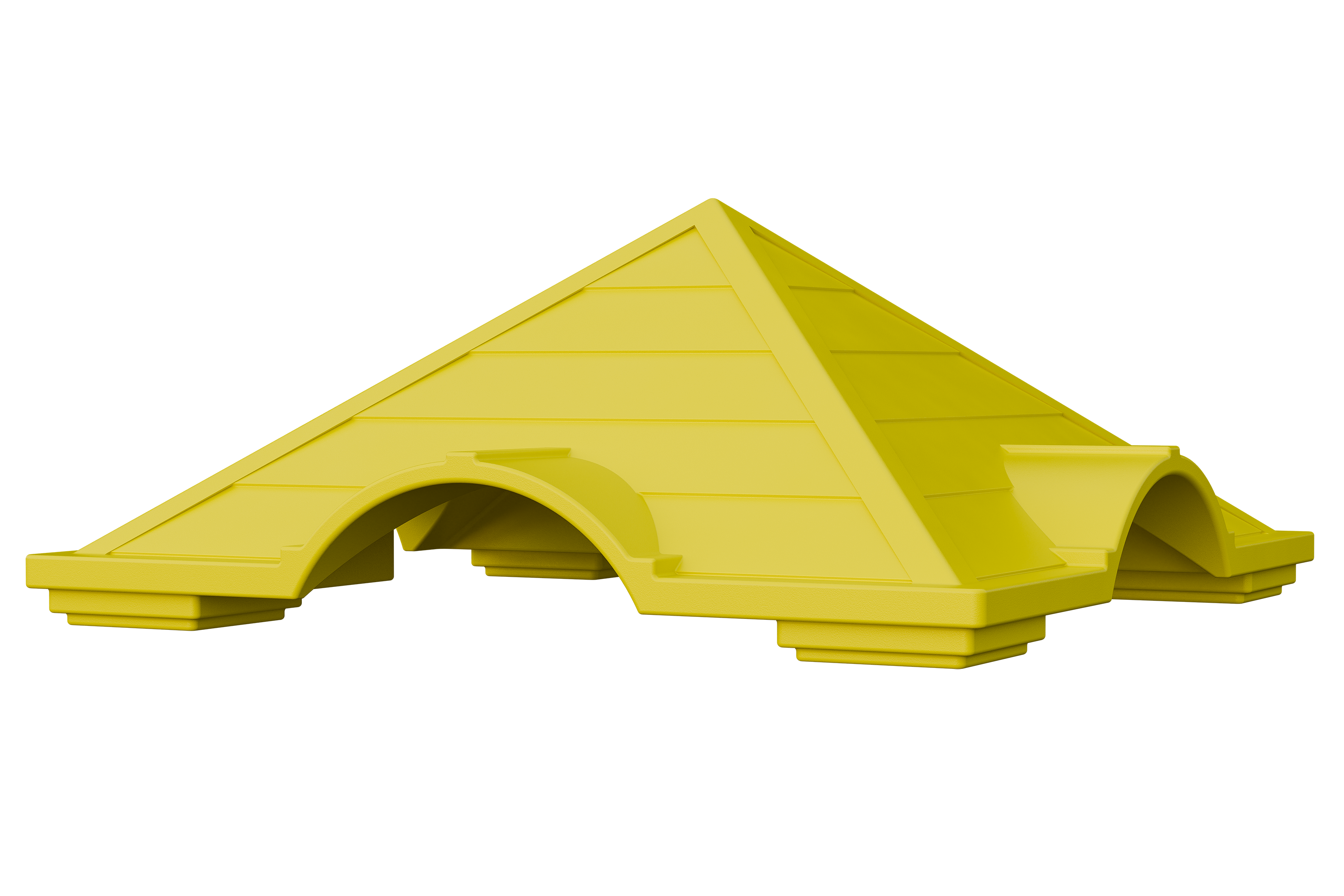 Pyramid Roof | TUSK Protection℠ Playset Roof - Yellow - Tusk Molding